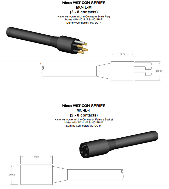Underwater Connector 8Pins Seacon Underwater Connectors Underwater ...